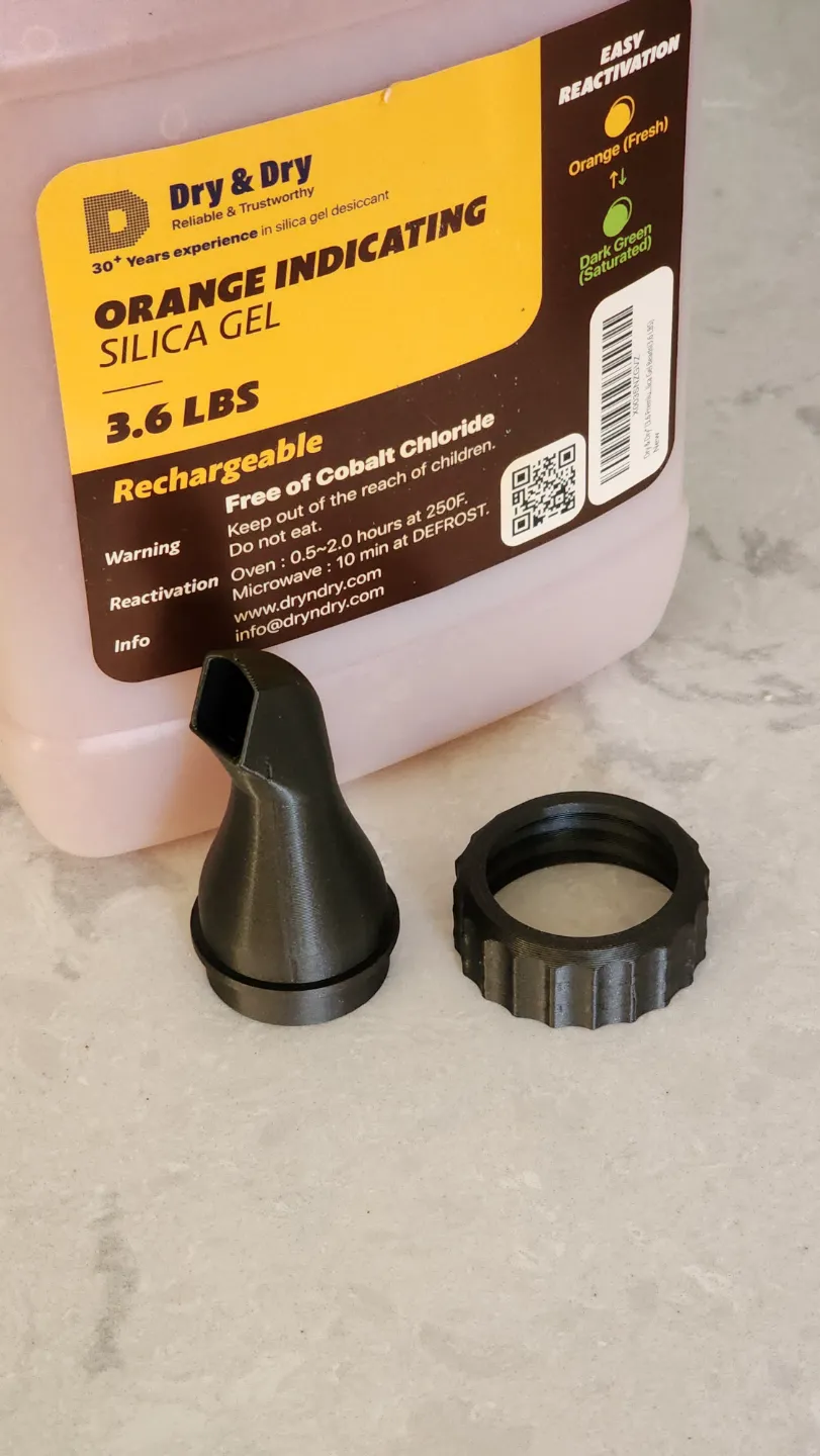 Dry & Dry 1G (6lbs) & 3.6lbs Desiccant Pour Funnel by YelTrik Designs ...