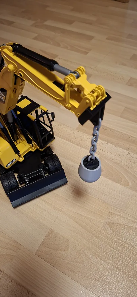Demolition Ball Bruder Excavator - Free 3D Print Model - MakerWorld