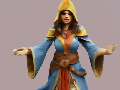 DND Female Mage by Master Yoda - MakerWorld