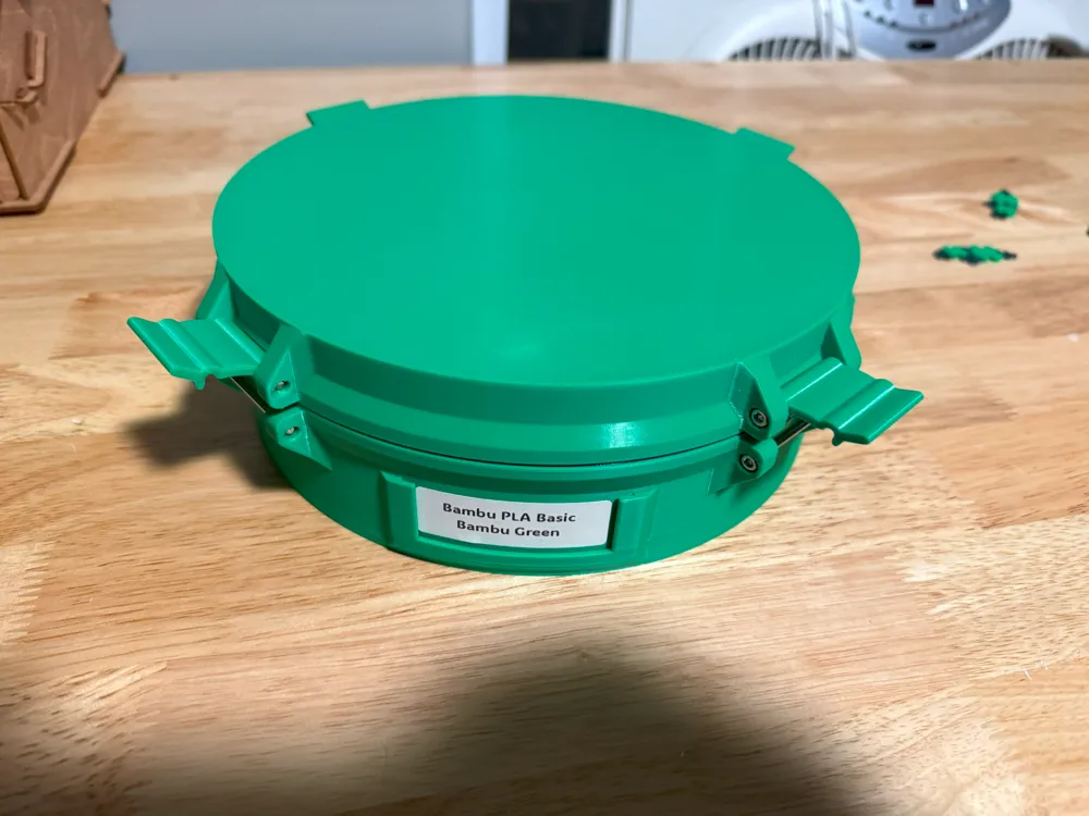 Filament Spool Container Twist Lock Remixed by Eric MakerWorld ...