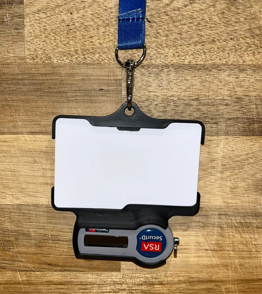 ID Badge and RSA 2FA Token Holder by Domoire MakerWorld: Download Free ...