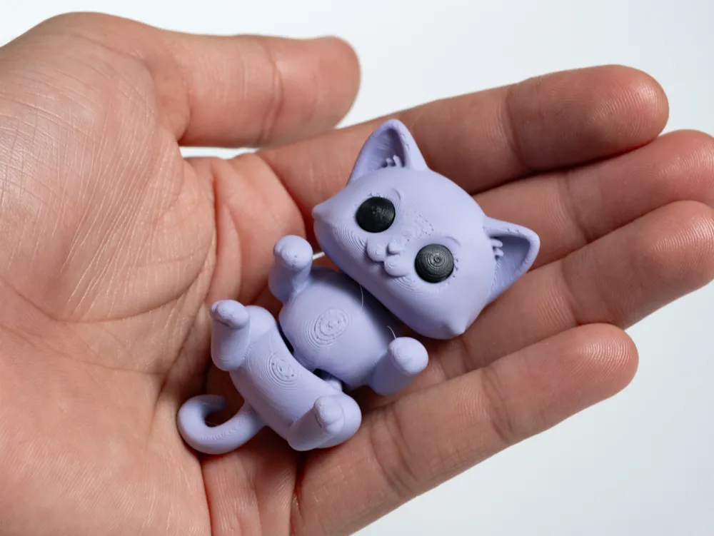 Tiny Cute Cat - Articulated - Free 3D Print Model - MakerWorld