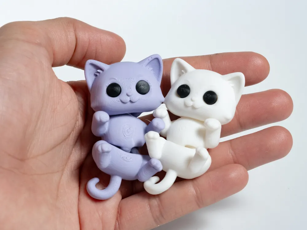 Tiny Cute Cat - Articulated - Free 3D Print Model - MakerWorld