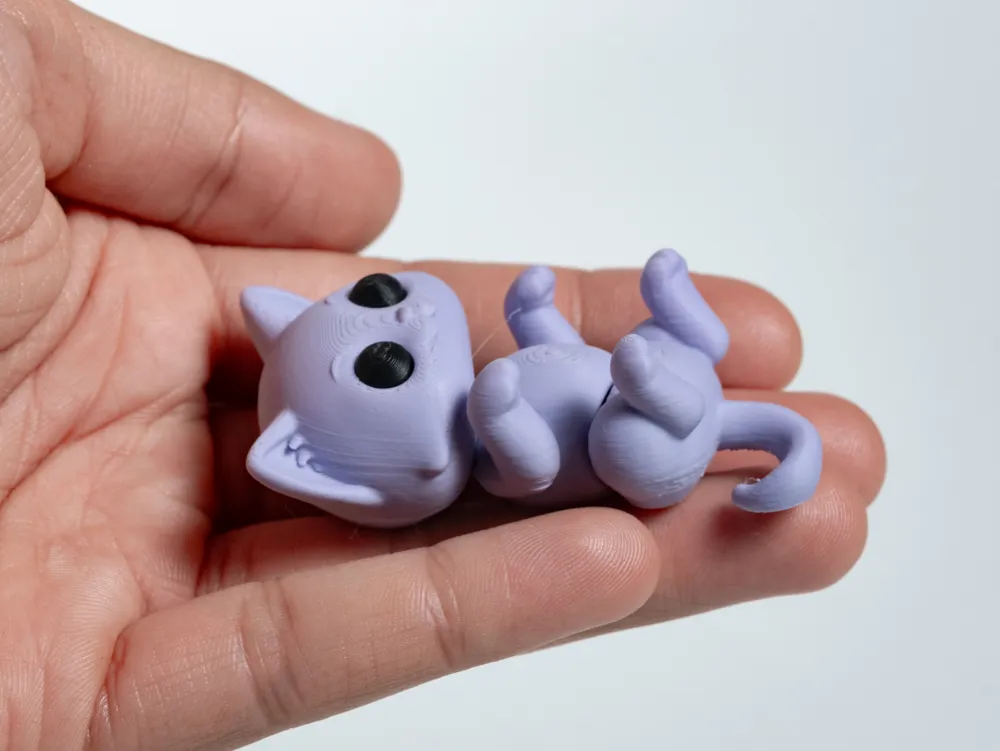 Tiny Cute Cat - Articulated - Free 3D Print Model - MakerWorld