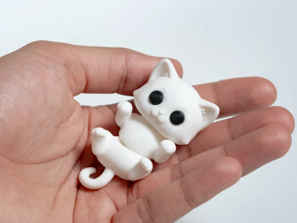 Tiny Cute Cat - Articulated - Free 3D Print Model - MakerWorld