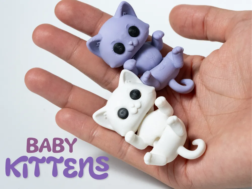 Tiny Cute Cat - Articulated - Free 3D Print Model - MakerWorld