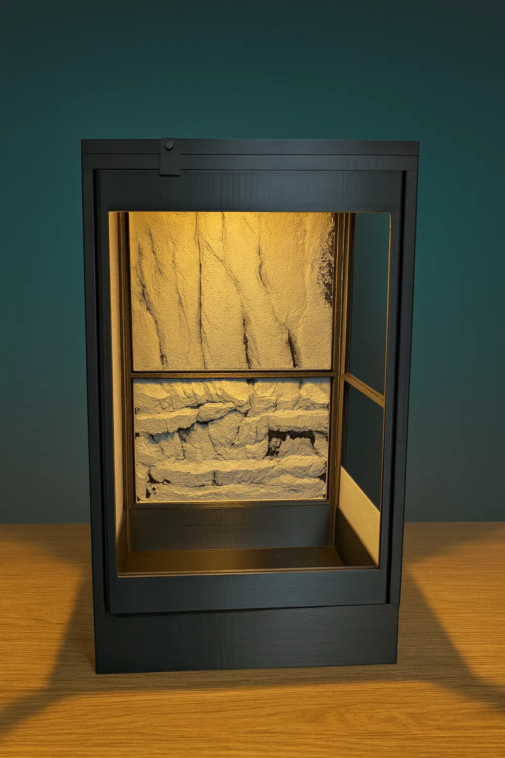 DIY Terrarium 235x220x430mm with HueForge Back Panel - Free 3D Print ...