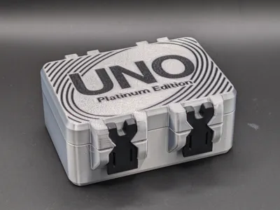 UNO Platinum Card Box - SnapLock - Free 3D Print Model - MakerWorld