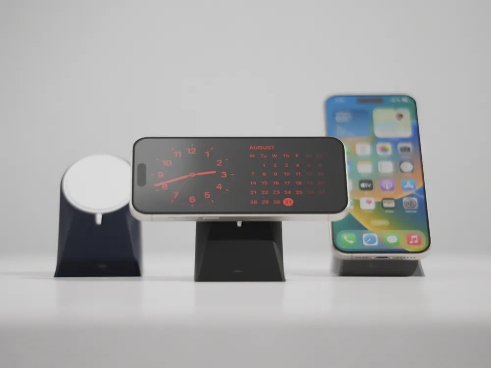 Simple Minimalist iPhone charging stand. Magsafe by Abstractia Design ...