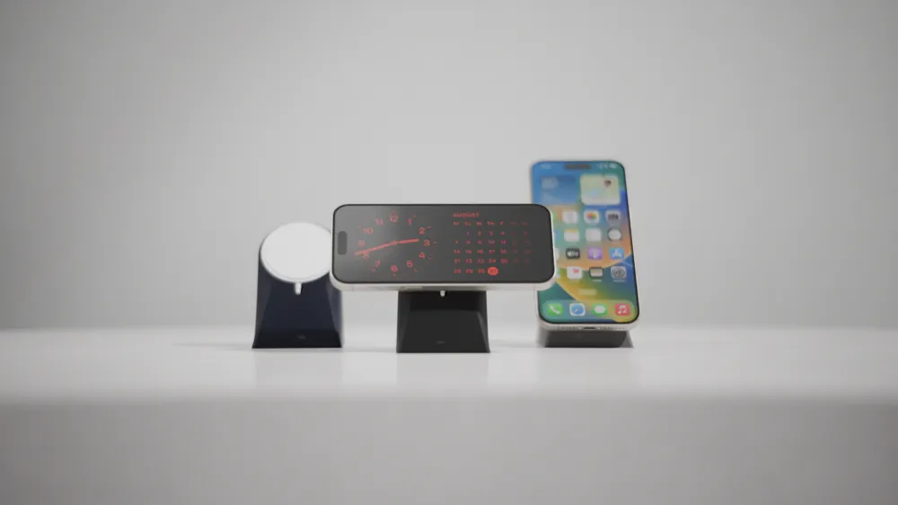 Simple Minimalist iPhone charging stand. Magsafe by Abstractia Design ...