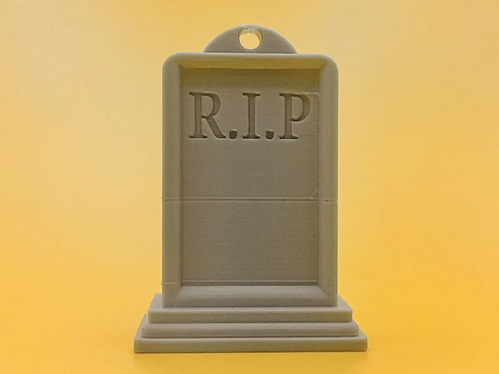 Halloween Gravestone Keychain by PrintingSlicibility - MakerWorld