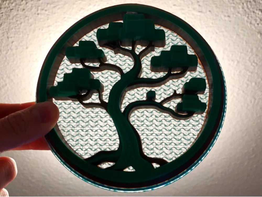 Bonsai Tree Wall Art (With Infill Pattern) - Free 3D Print Model ...
