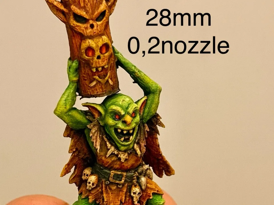 figurine 28mm goblin 17 DND - Free 3D Print Model - MakerWorld
