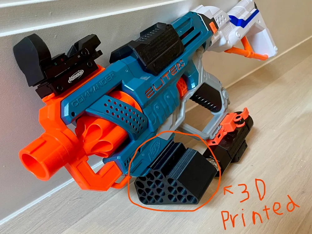 Nerf Commander 2.0 Extra Bullet Holder - Free 3D Print Model - MakerWorld