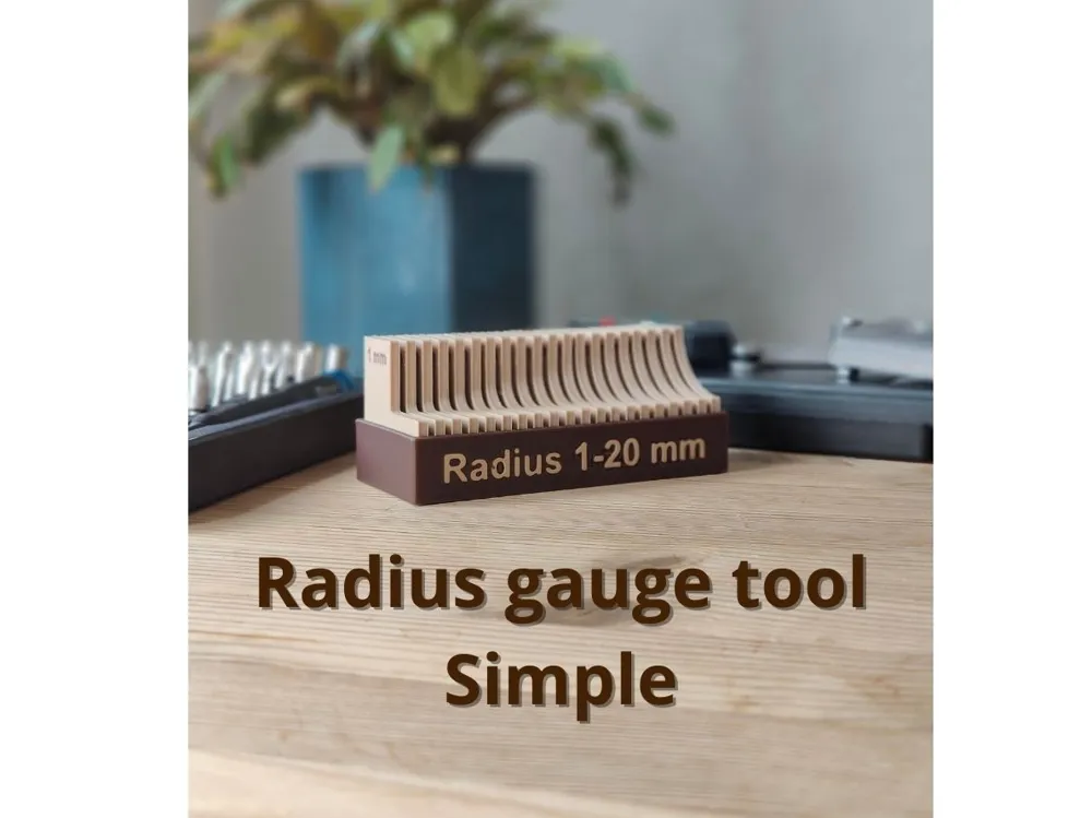 Simple & Compact Radius Gauge Set by Thor Müller - MakerWorld