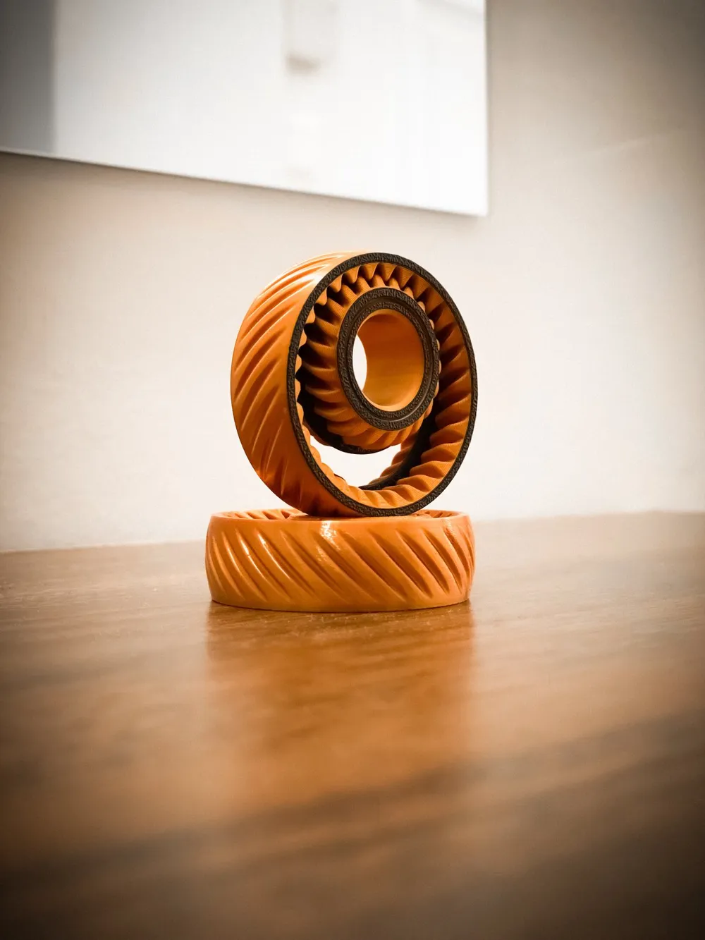 Helical Orbit Gear Fidget Spinner - Simple Snap - Free 3D Print Model ...