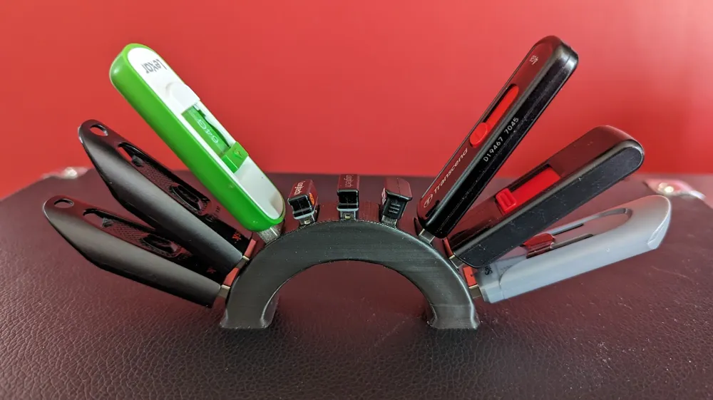 The "USB Bridge" Flash Drive Holder - Holds up to 9 USB dongles by ...