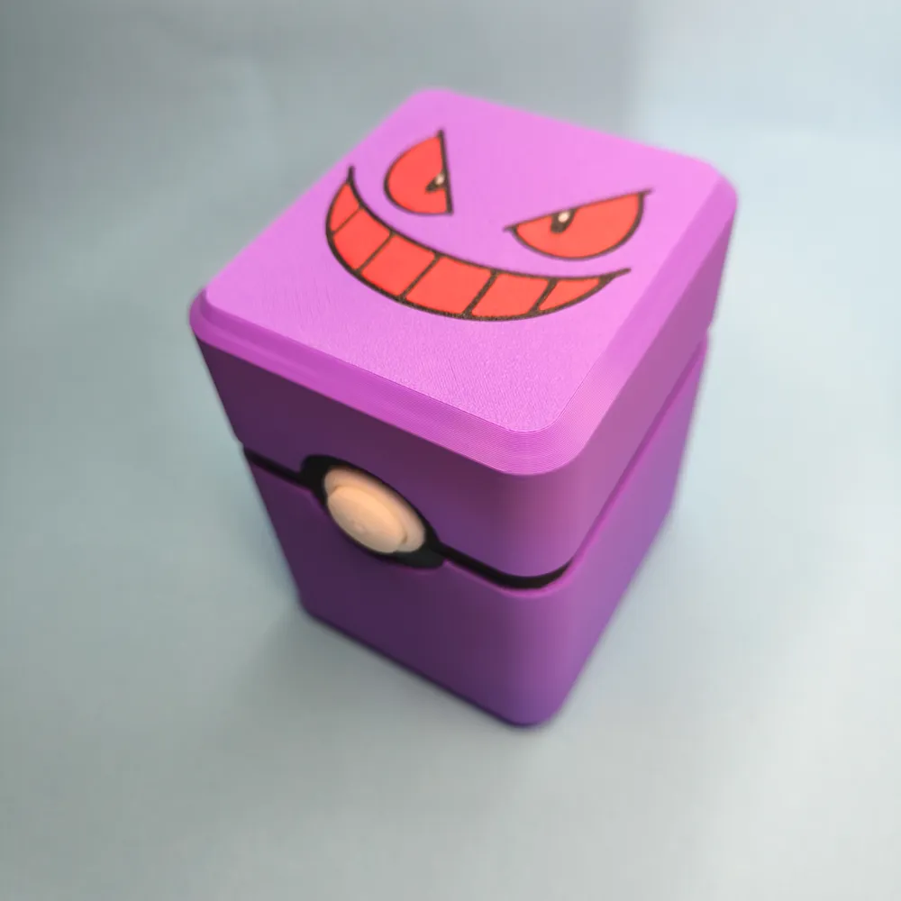 Gengar Pokemon Deck Box - Free 3D Print Model - MakerWorld