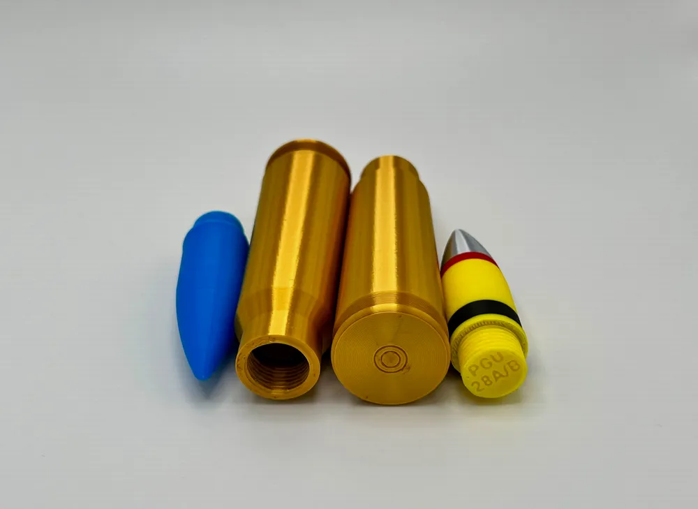 F15, F16, and F18 - 20 MM Ammo - PGU 27, PGU 28 - Free 3D Print Model ...