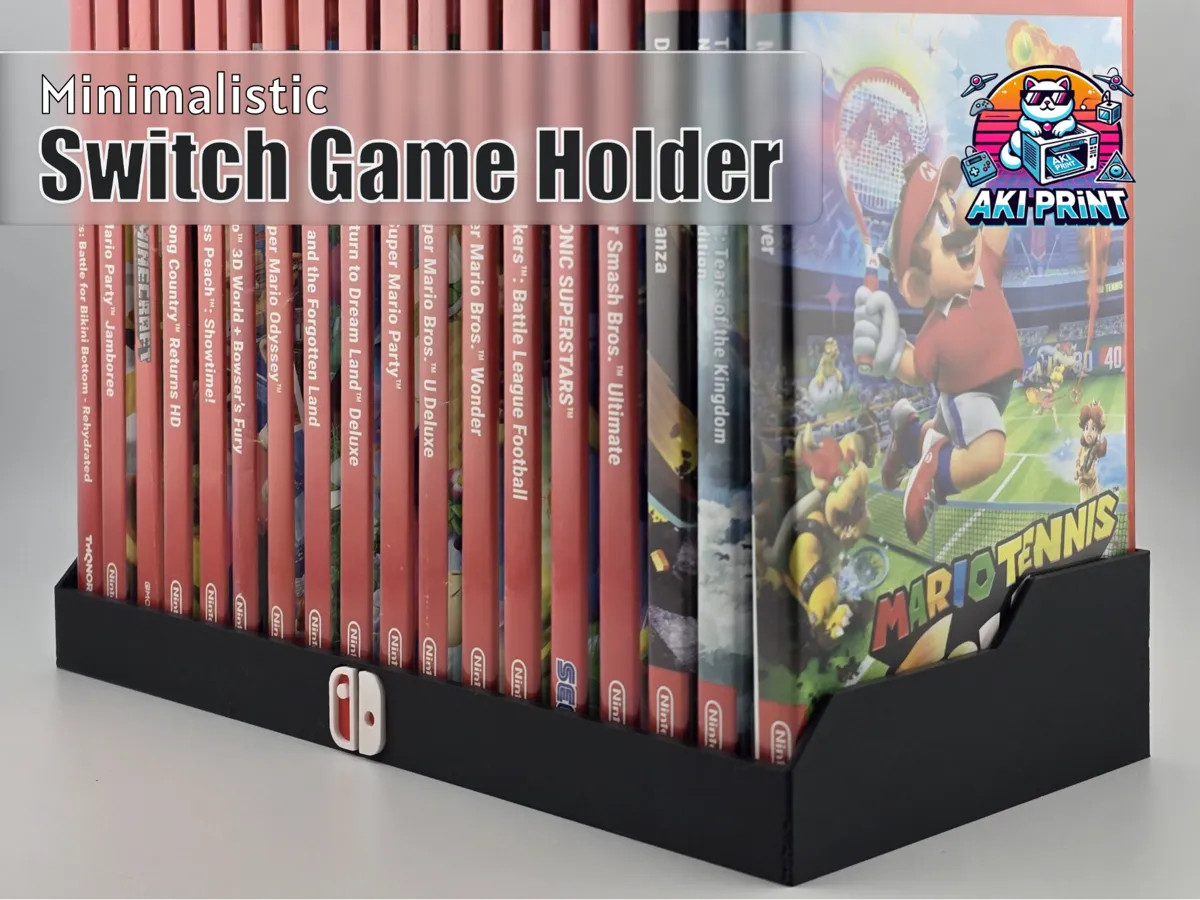 Switch 1 and 2 Minimalistic Storage - Free 3D Print Model - MakerWorld