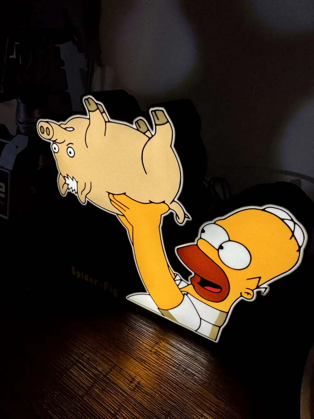 Simpsons: Spider-Pig! Can he light up like a LED? - Free 3D Print Model ...