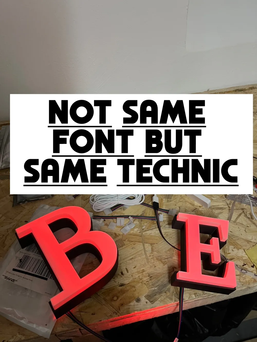 Letters for LED Sign v2 (ALPHABET & NUMBERS) - Free 3D Print Model ...