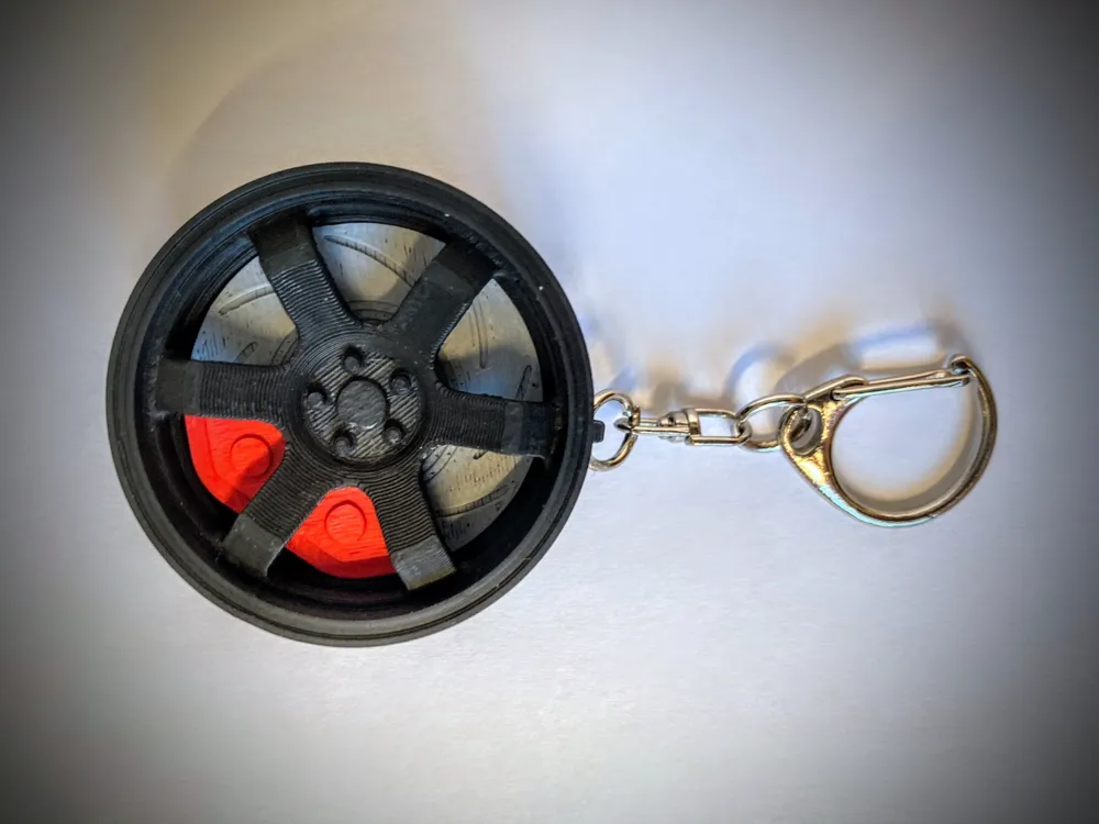 Wheel Keychain Airtag Holder by Inventor Coral MakerWorld: Download ...