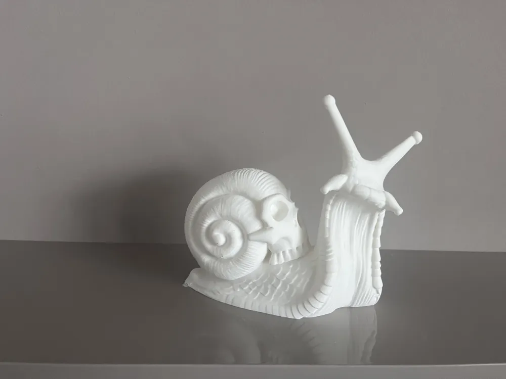 Halloween Skull snail by 3D.Fuchsbau MakerWorld: Download Free 3D Models