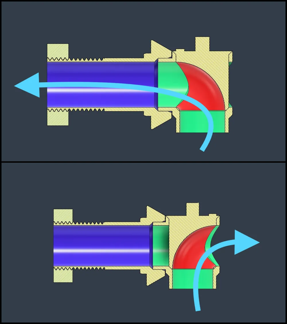 Exhaust System with Shut Off Valve for Dry Walls - Free 3D Print Model ...