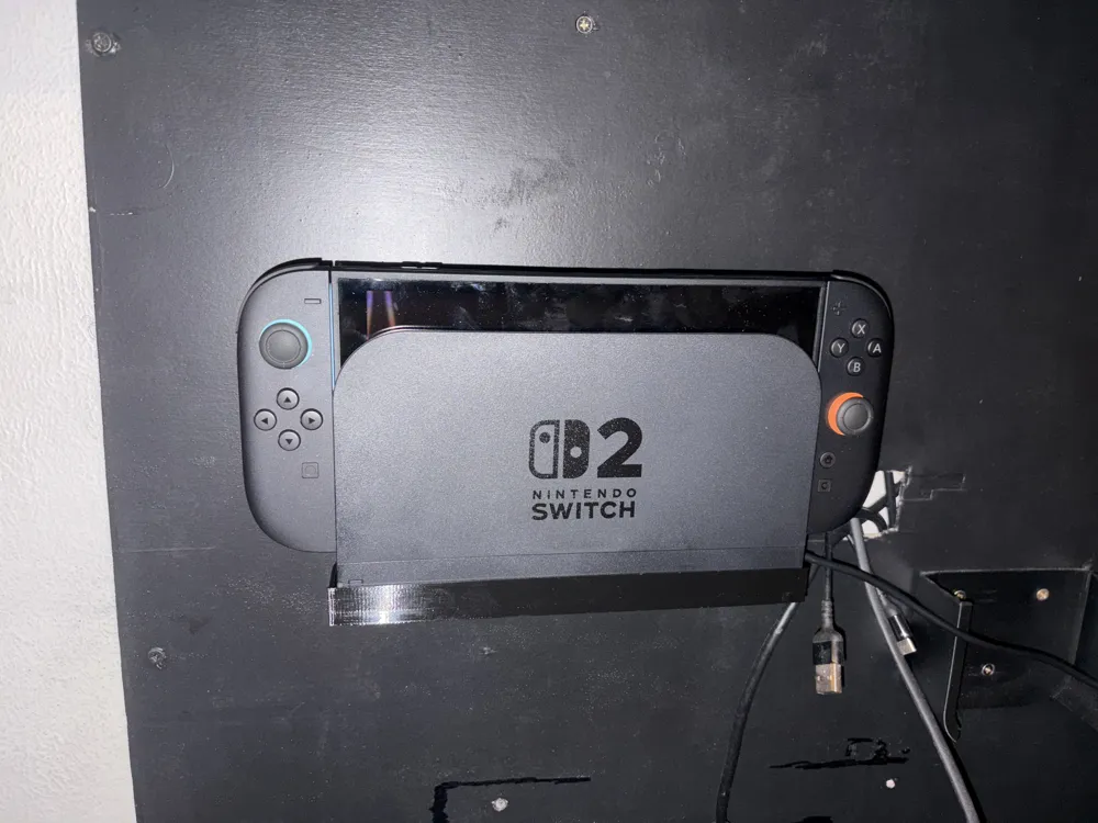 Switch 2 Dock wall mount (With controller mount) - Free 3D Print Model ...