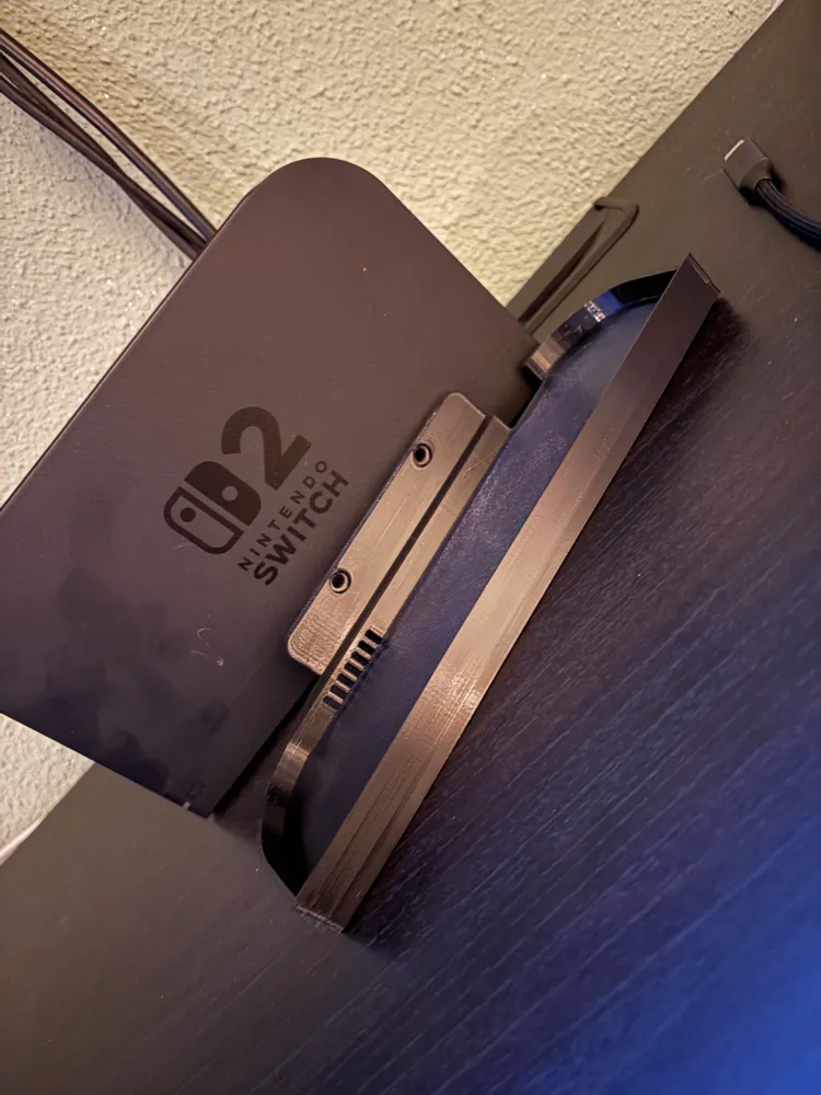 Switch 2 Dock wall mount (With controller mount) - Free 3D Print Model ...