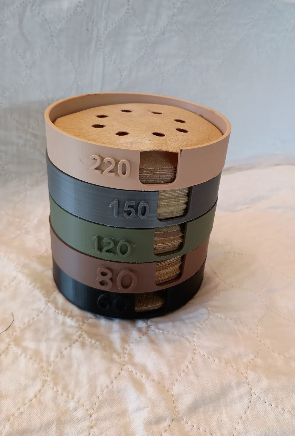 5 inch Stackable Sanding Disc by Barn Dude - MakerWorld