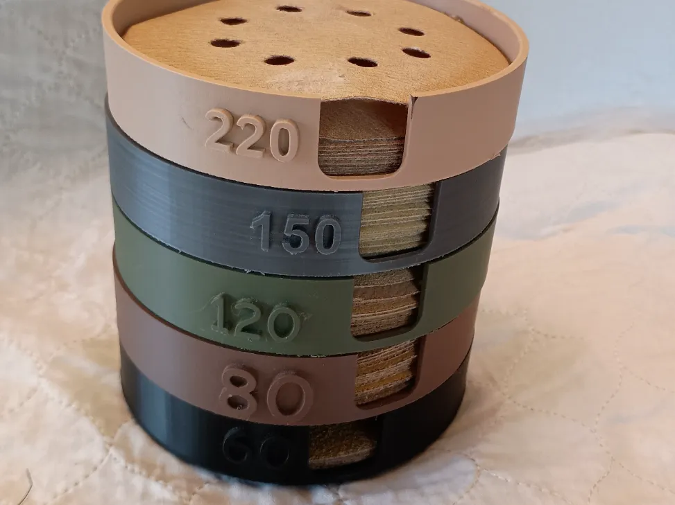 5 inch Stackable Sanding Disc - Free 3D Print Model - MakerWorld