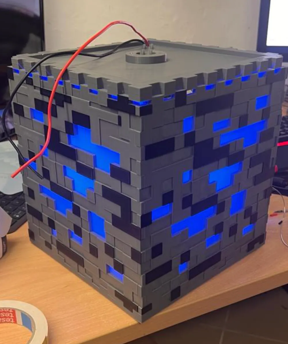 MINECRAFT LAMP STACKABLE AND EXPANDABLE by Thor3D - MakerWorld