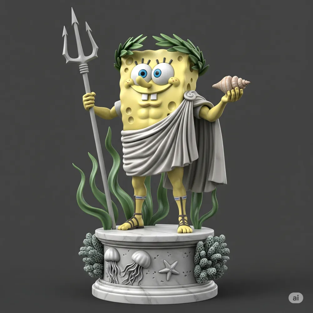 SpongeBob and Patrick Poseidon by Michl7734 MakerWorld: Download Free ...