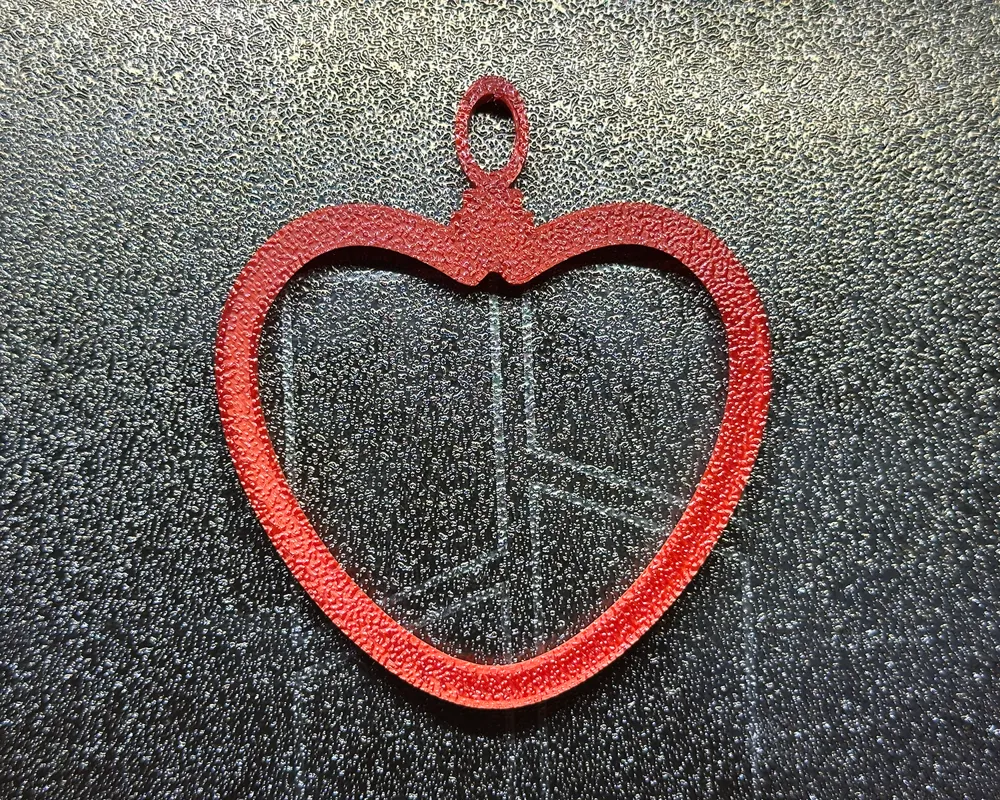 Heart Shaped Photo Frame Ornament Snap-Fit by Craftastic MakerWorld ...