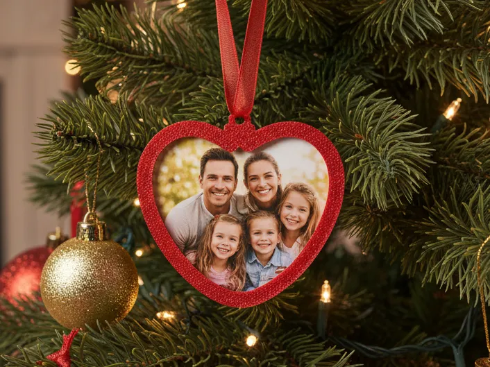 Heart Shaped Photo Frame Ornament Snap-Fit by Craftastic MakerWorld ...