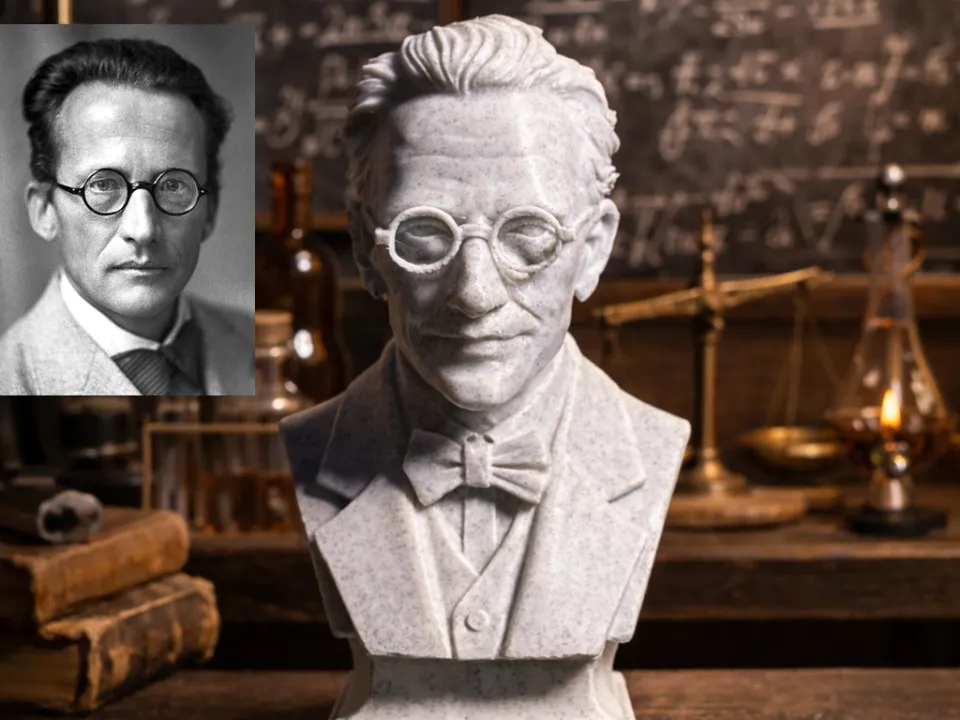 Erwin Rudolf Josef Alexander Schrödinger – Bust - Free 3D Print Model ...