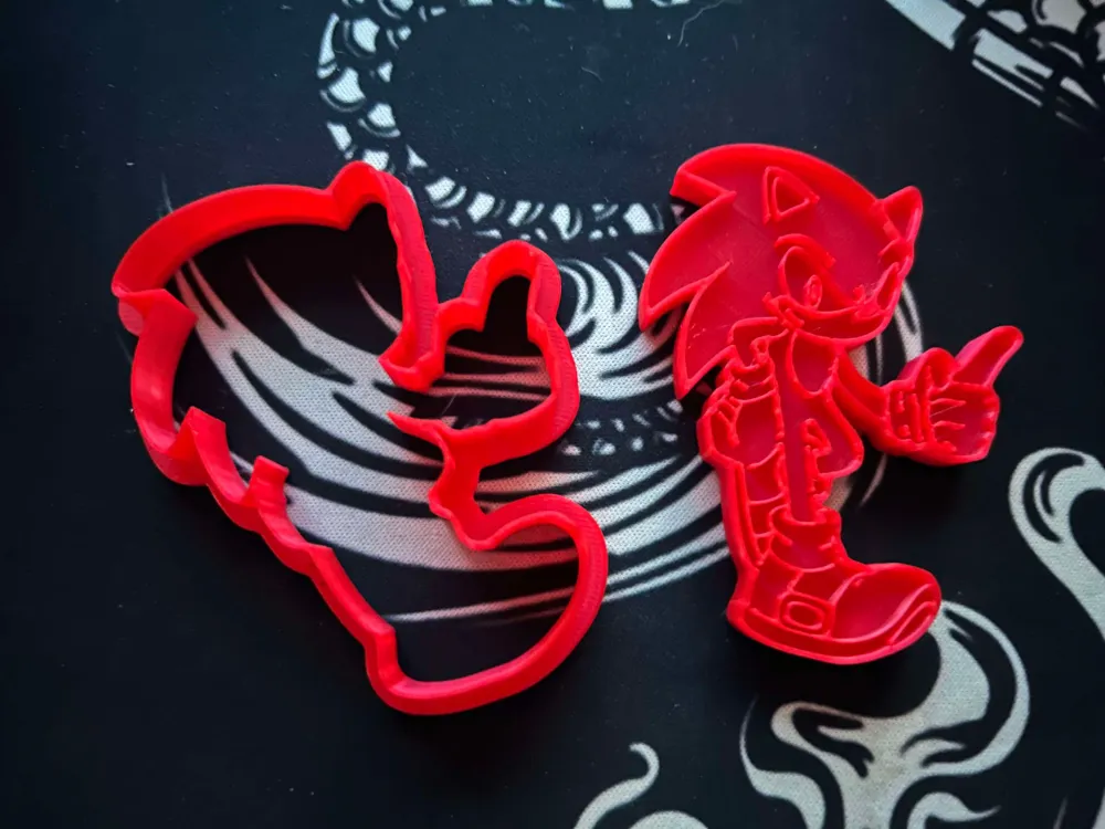 Conjunto de cortador y sello de galletas Sonic - Modelo de impresión 3D ...