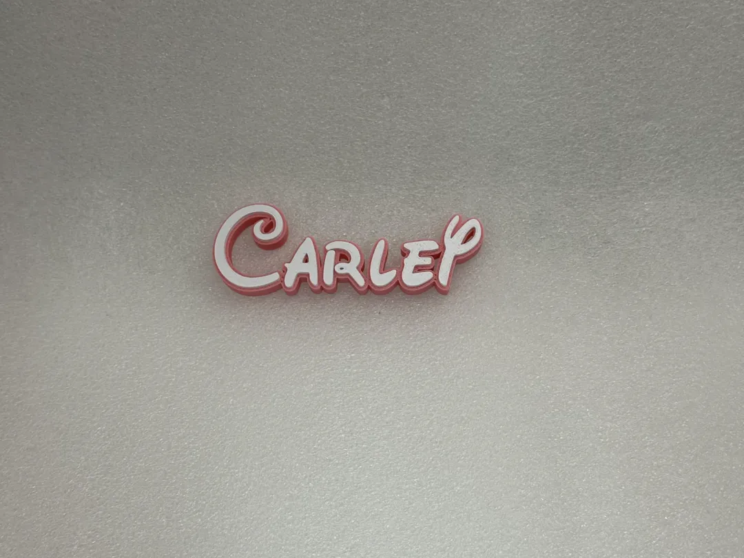 Disney Theme 3D Name Decor Sign Carley - Free 3D Print Model - MakerWorld