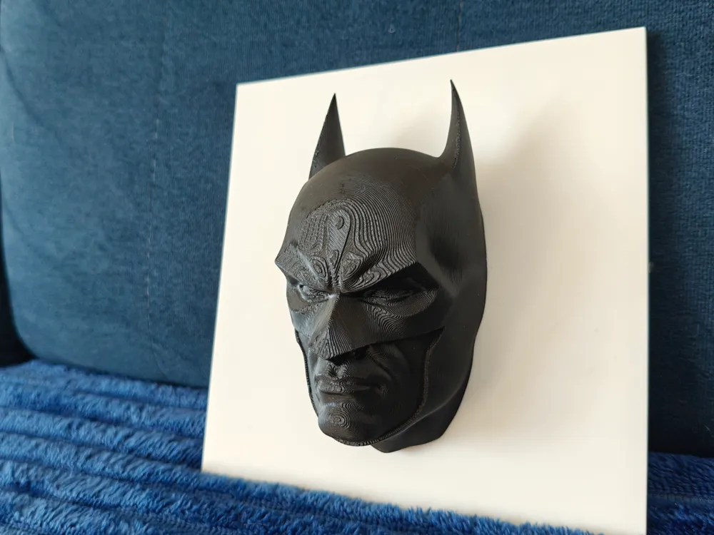 Superhero Batman Mask Geometric Style Wall Art - Free 3D Print Model ...