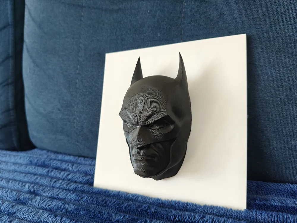 Superhero Batman Mask Geometric Style Wall Art - Free 3D Print Model ...
