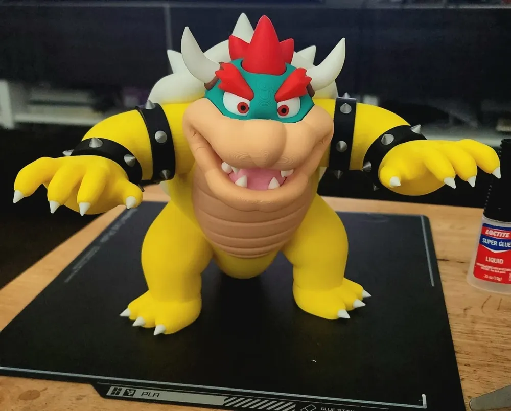 Bowser Super Mario action figure Nintendo switch 2 Remixed by ...