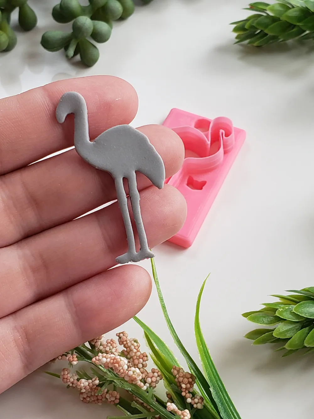 Flamingo Bird Polymer Clay Earring Cutter by The Pudgy Art Bandit ...