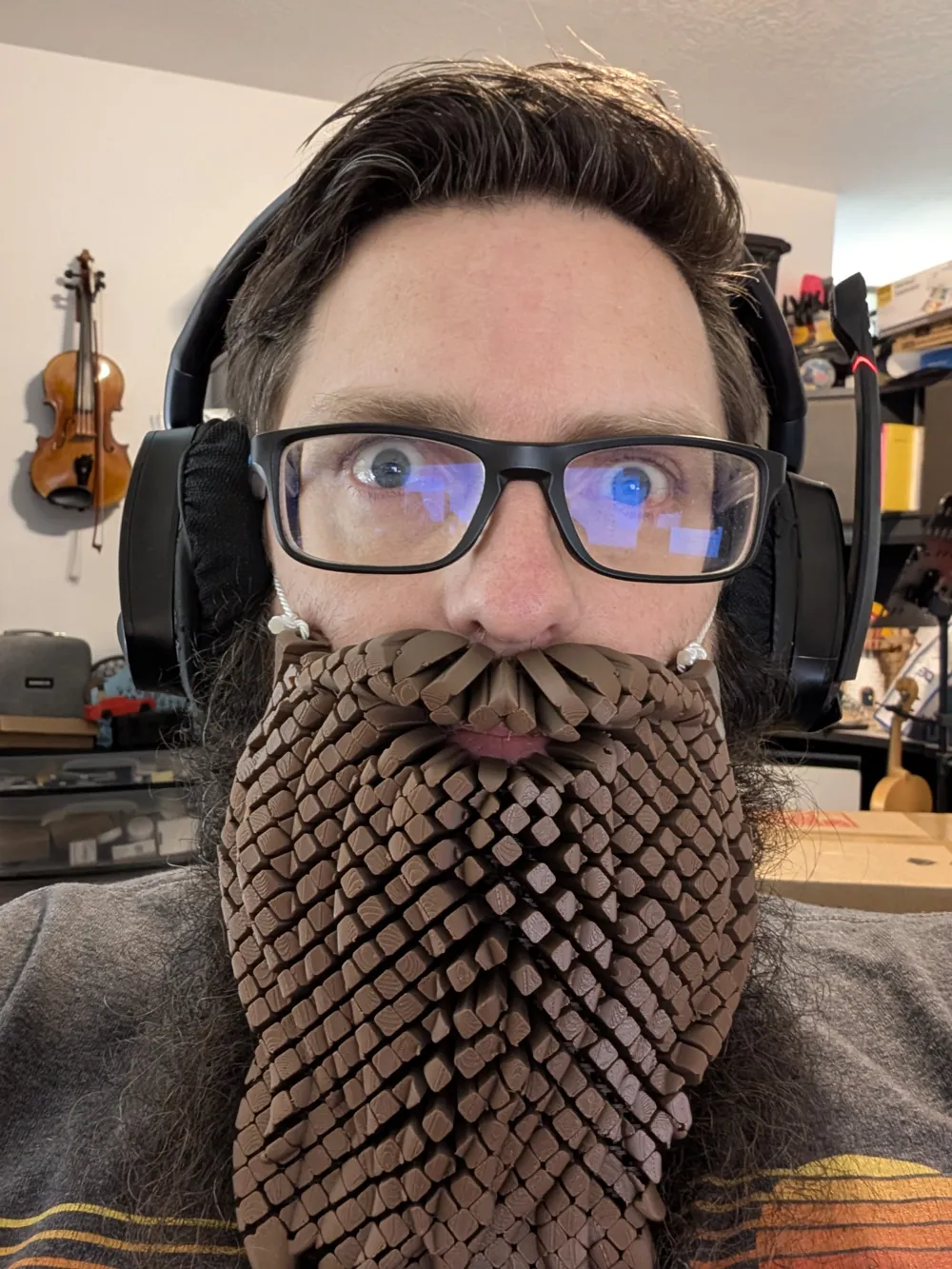 Floppy Beard - An articulating beard you can wear! - Free 3D Print ...