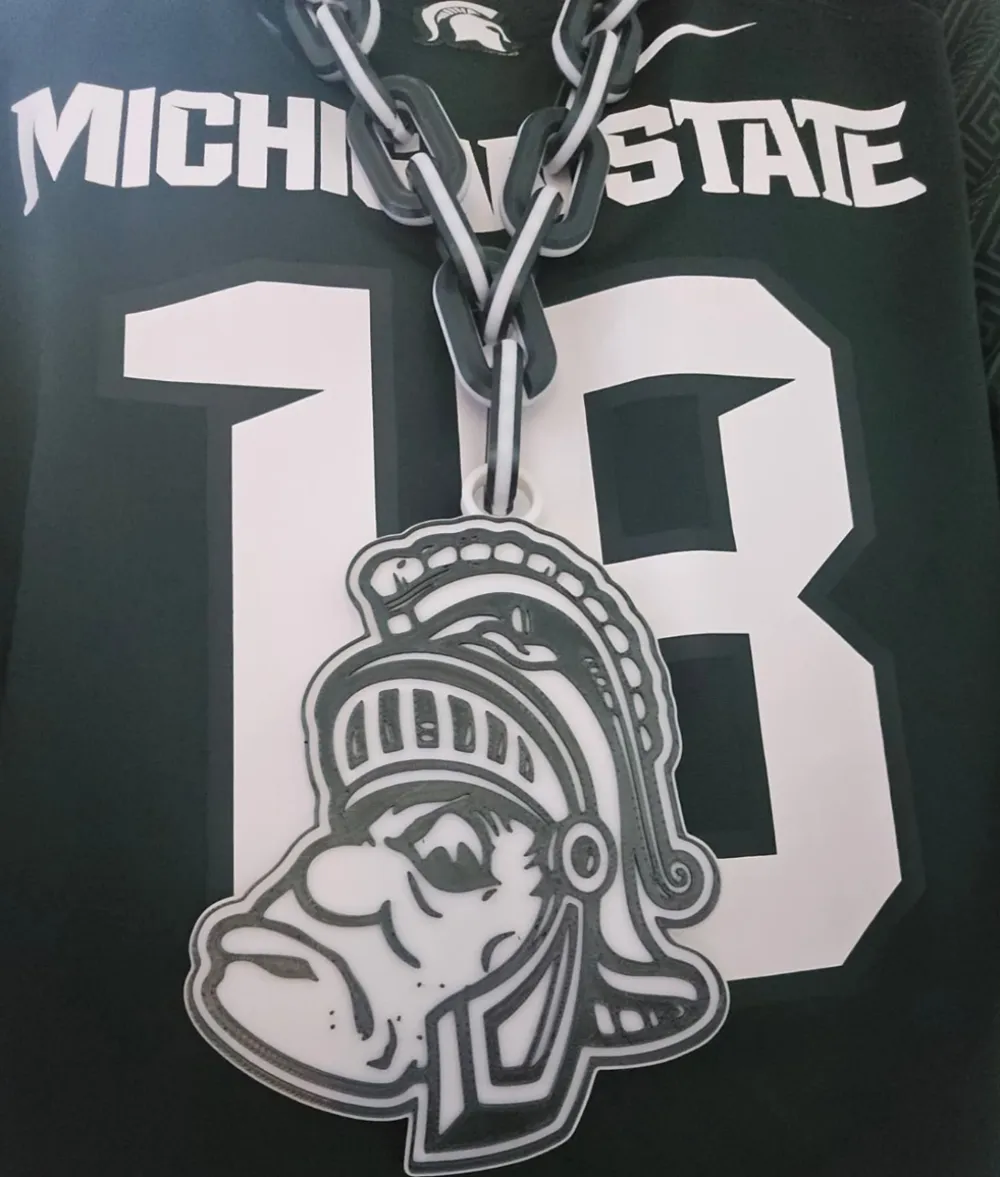 Michigan State Spartans ( Sparty Gruff Pennant ) by Rust3designs ...