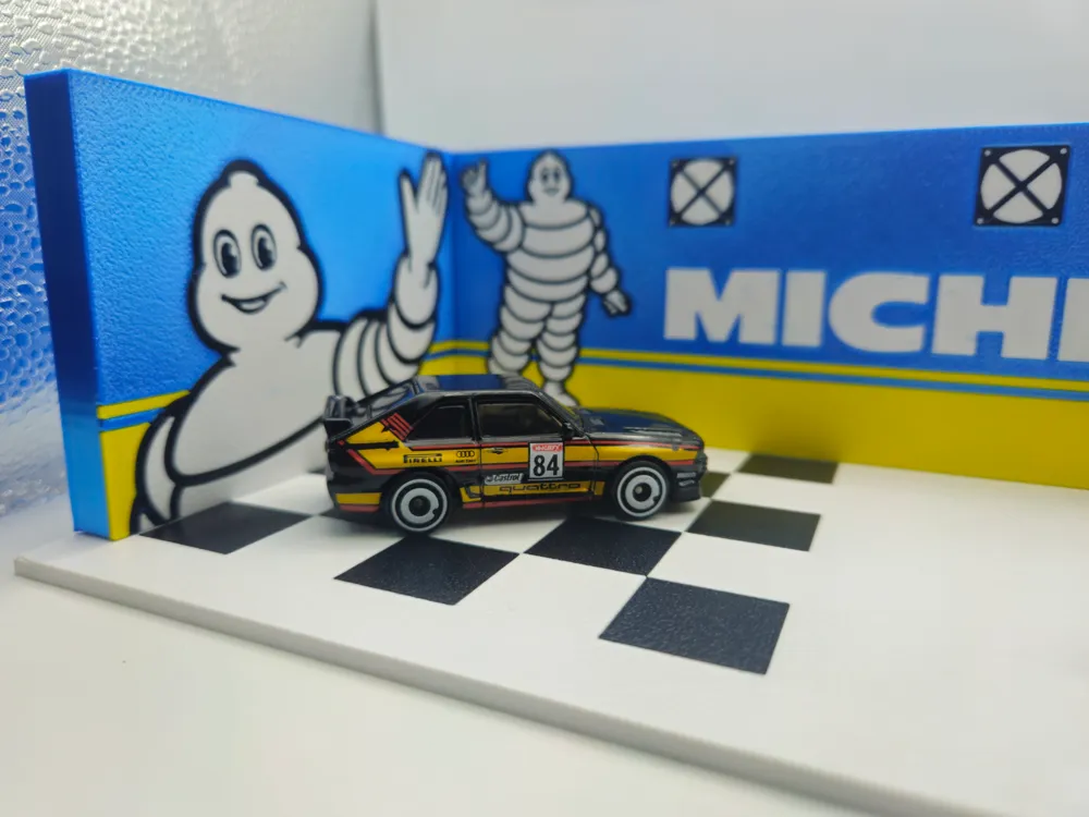 MICHELIN garage diorama by FredBoy MakerWorld: Download Free 3D Models