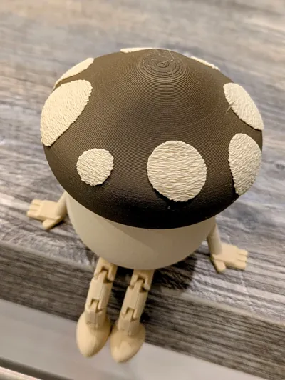 Mushroom Buddy – Articulated Fungi with Fuzzy Dots by lov3d MakerWorld ...