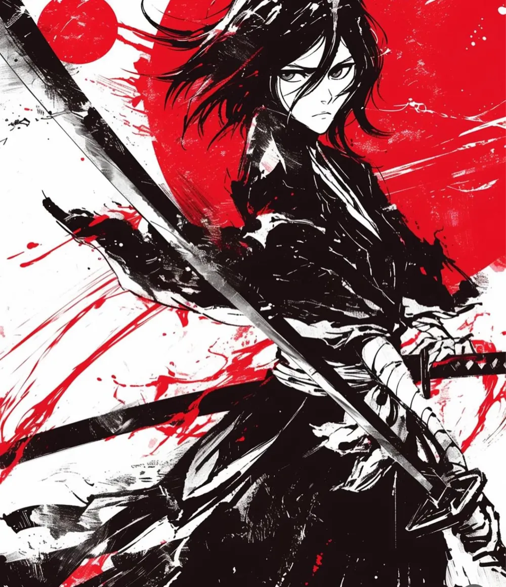 Rukia art (bleach) by Heath - MakerWorld