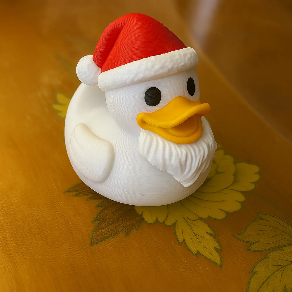 Santa Claus Christmas Duck - Free 3D Print Model - MakerWorld